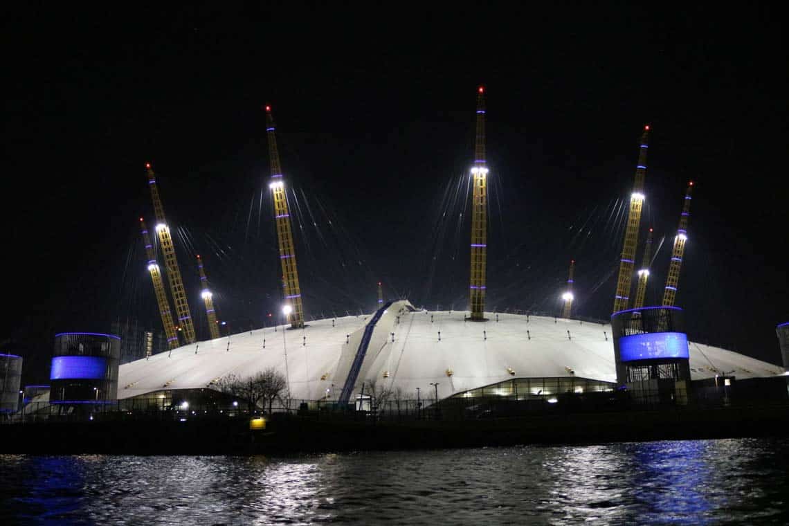 The O2 & The O2 Arena at Greenwich Peninsula, North Greenwich